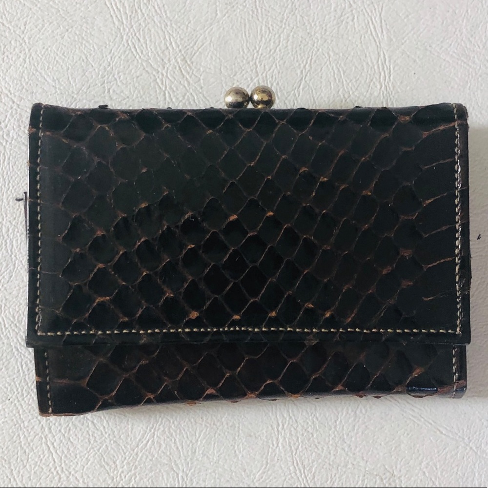 New Genuine Cobra Snakeskin Small Wallet - Gem